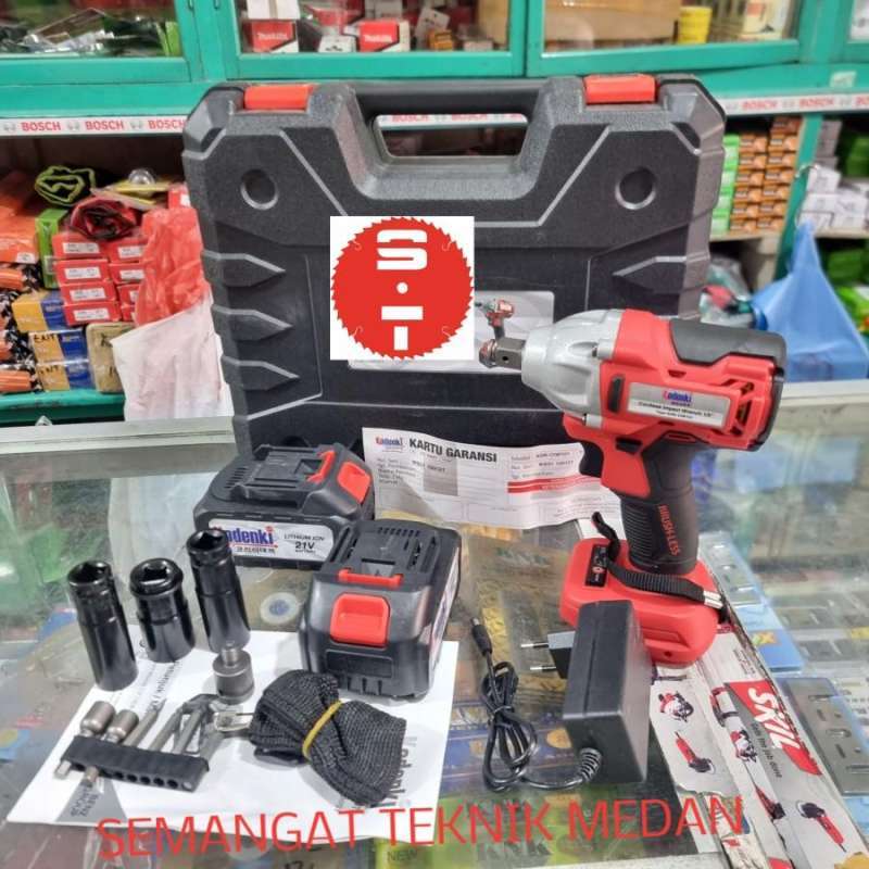 Jual CIW101 CORDLESS BOR BATERAI BUKA RODA BAUT IMPACT WRENCH 1/2 ...
