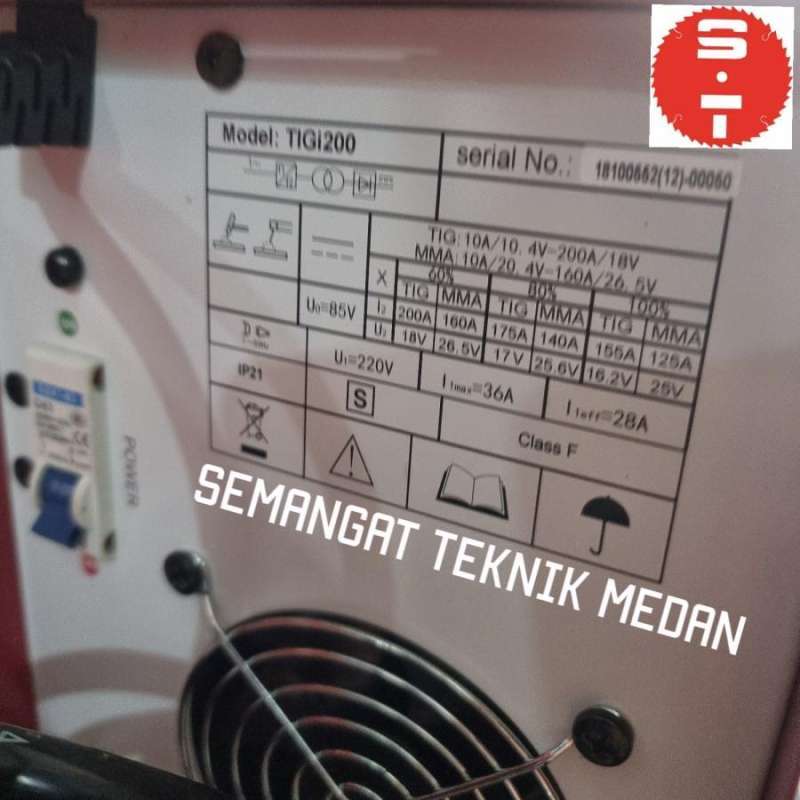 Promo Tigi-200 Mesin Trafo Las Tigi 200 Argon Dc Stainless Daiden ...