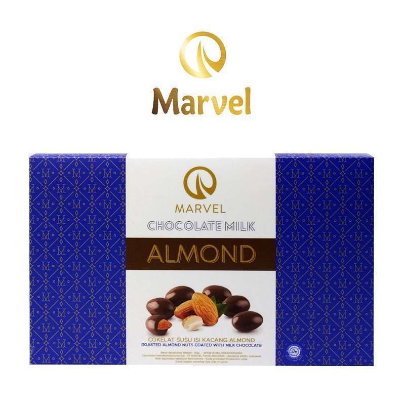 Jual Marvel Milk Chocolate Almond 90 Gr Di Seller Frestive Supermarket ...