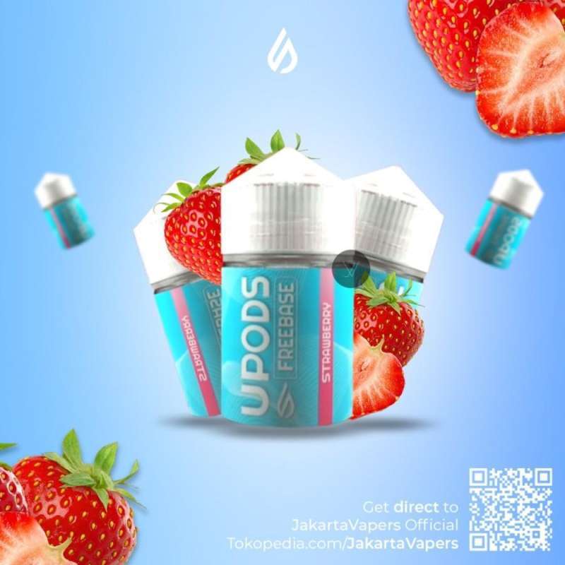 Jual Upods Strawberry Freeze Freebase Series 60ML by Upods - Liquid ...