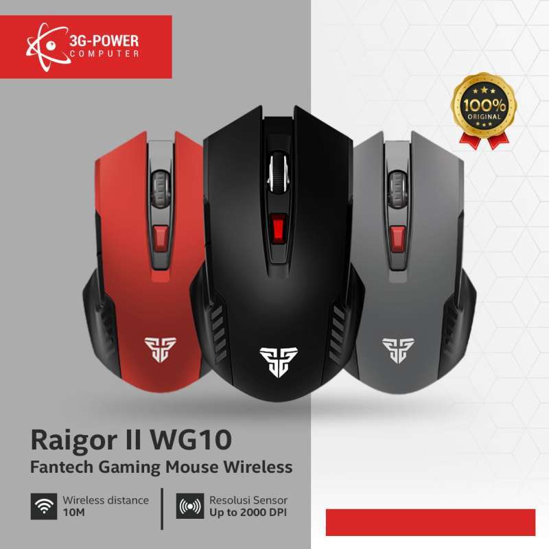 Promo Fantech RAIGOR II WG10 Wireless Mouse Gaming - Space Grey Diskon ...