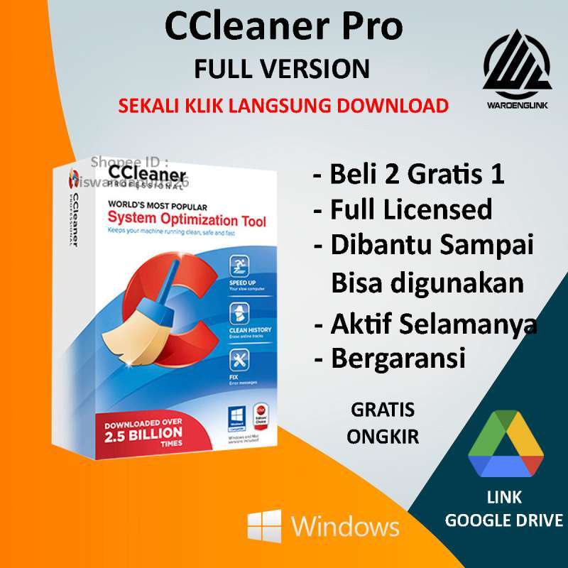 Promo Ccleaner Professional Plus 6.02 Diskon 50% di Seller waroenglink ...