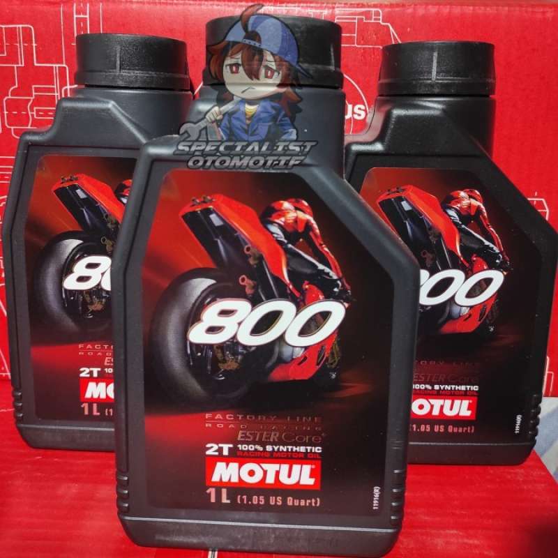 Promo Motul 800 2t Factory Line Road Racing 1 Liter Oli Motor Racing