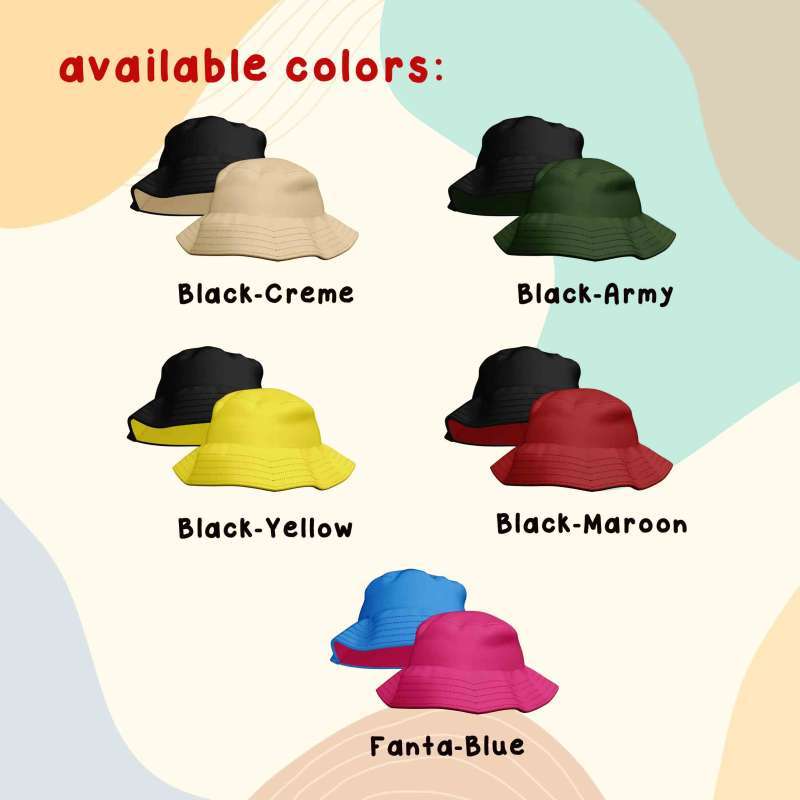 Jual T/38 Topi Bucket Hat Anak 2 Warna Blues Clues Blue Dog Kids Custom ...