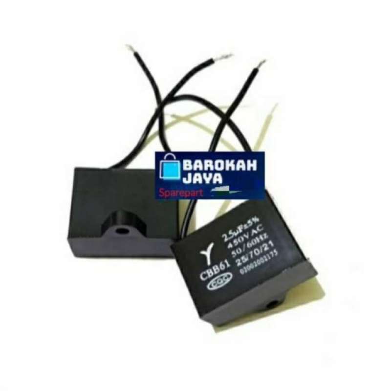 Jual Kapasitor Kipas Uf 2,5 Mikro - Capasitor 2.5 Spare Part Kipas Angin Di Seller Barokah Jaya ...