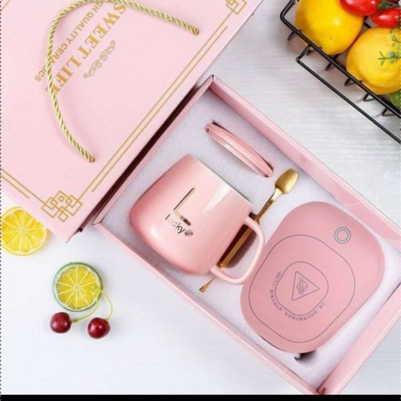 Jual Gelas Set Keramik Cangkir Set Lengkap Dengan Alat Pemanas ...