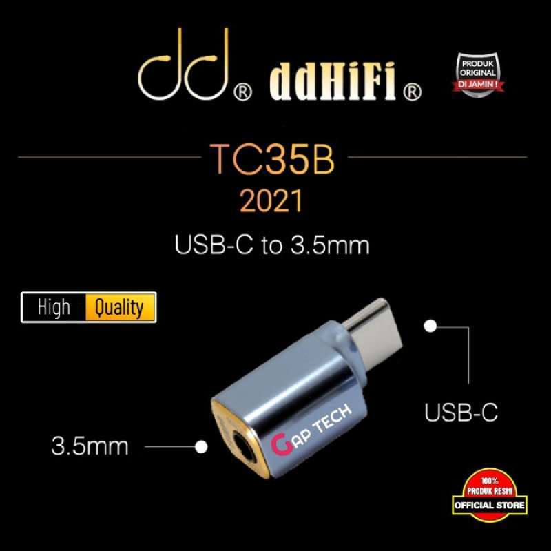 Jual DD DDHiFi TC35B / TC 35B Type-C to 3.5mm Adapter with Aluminum ...
