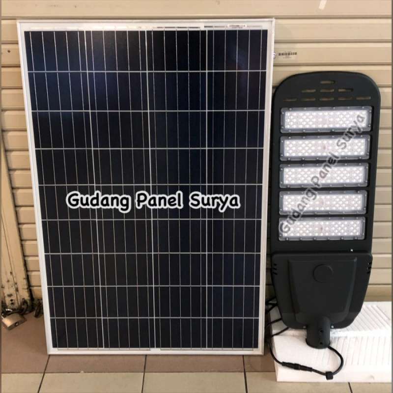 Promo Lampu Pju Two In One 60Watt Super White Led Chip Solar Panel ...