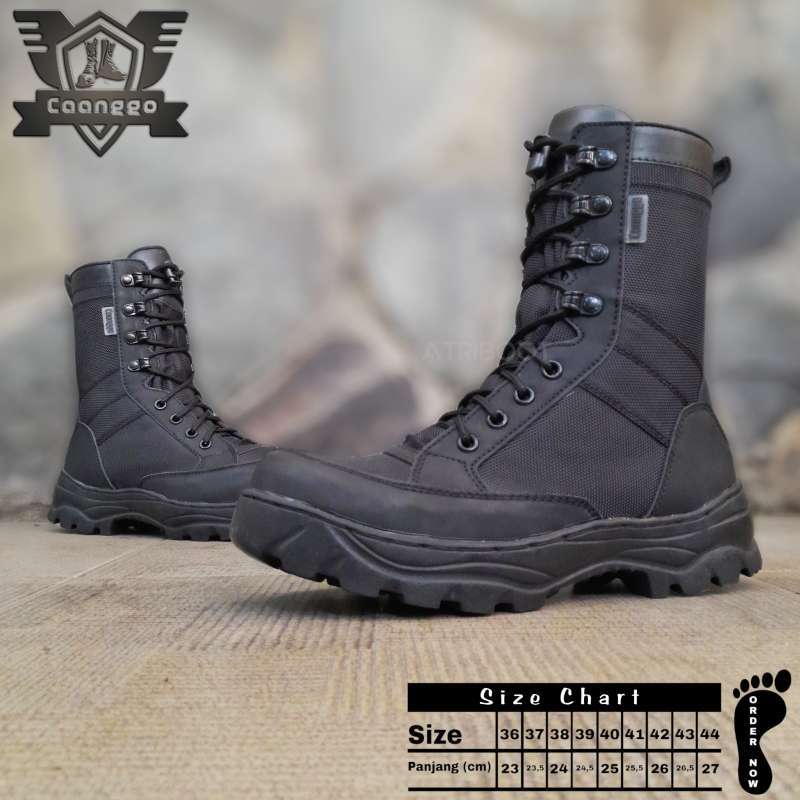 Jual CAANGGO - Sepatu PDL TNI POLRI Pria Sepatu PDL Safety Boots Ujung ...