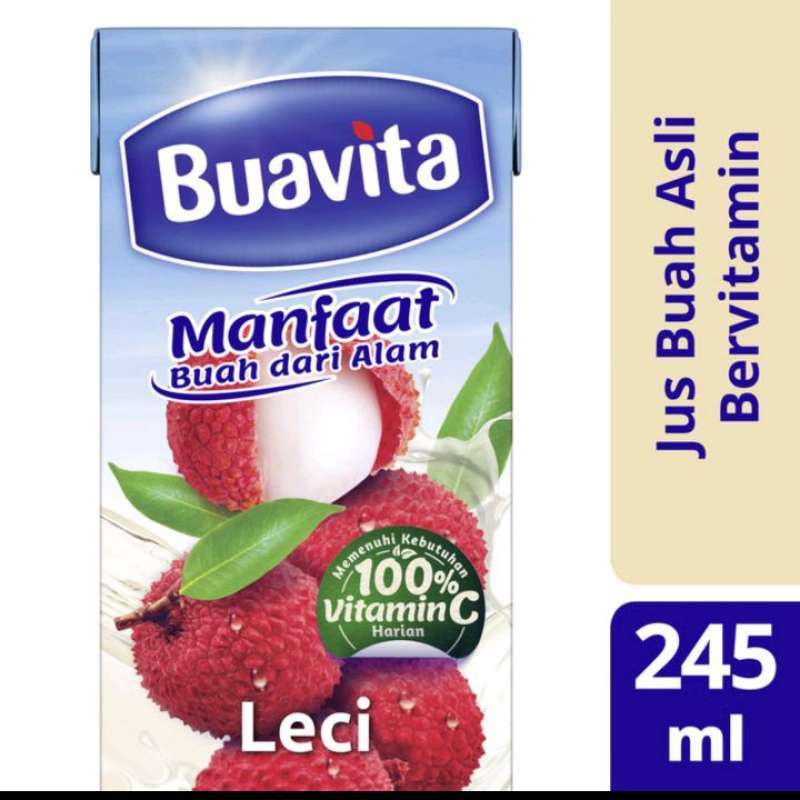 Jual Buavita jus buah leci asli ukuran 245 ml praktis manfaat buah asli di Seller Cassa star ...