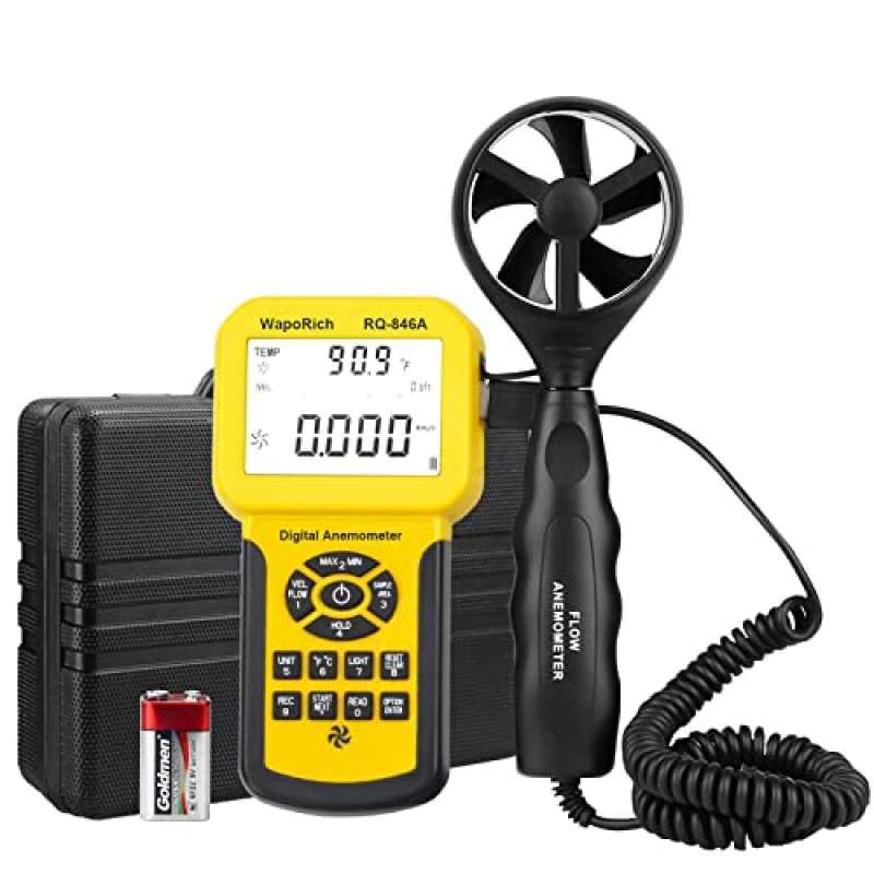 Promo HVAC Anemometer Handheld RQ-846A ,Pro HVAC Anemometer Measures ...