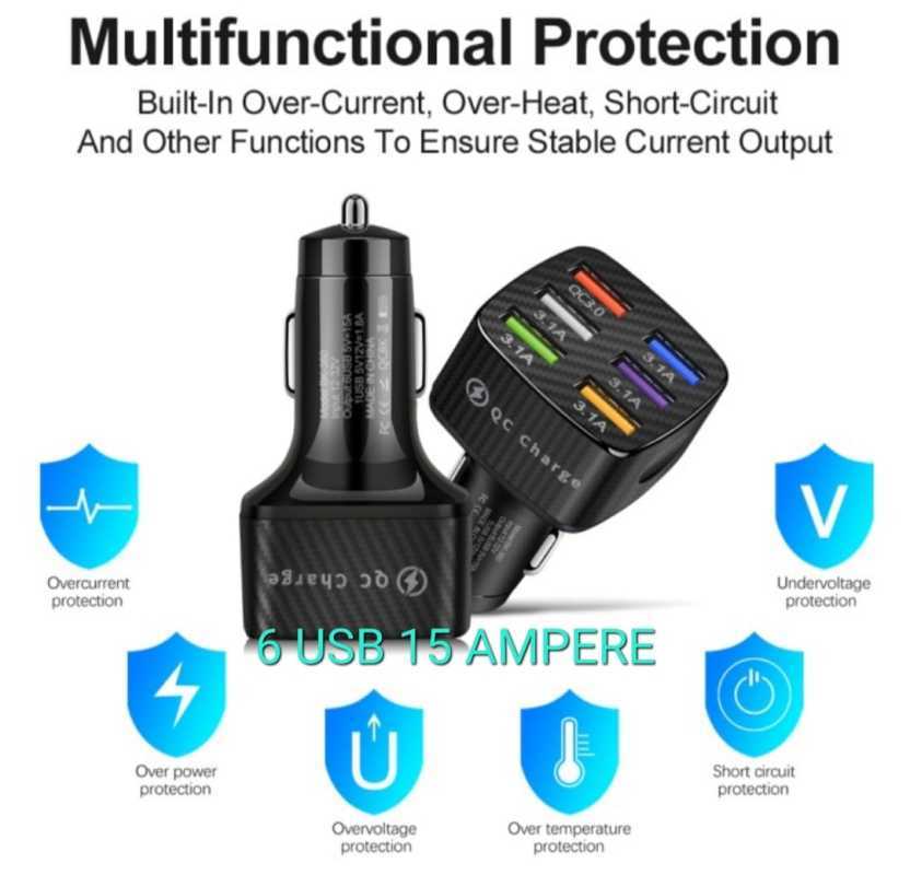 Jual Adaptor Mobil Usb A Charger Support Fast Charging Travel Adapter Universal Watt