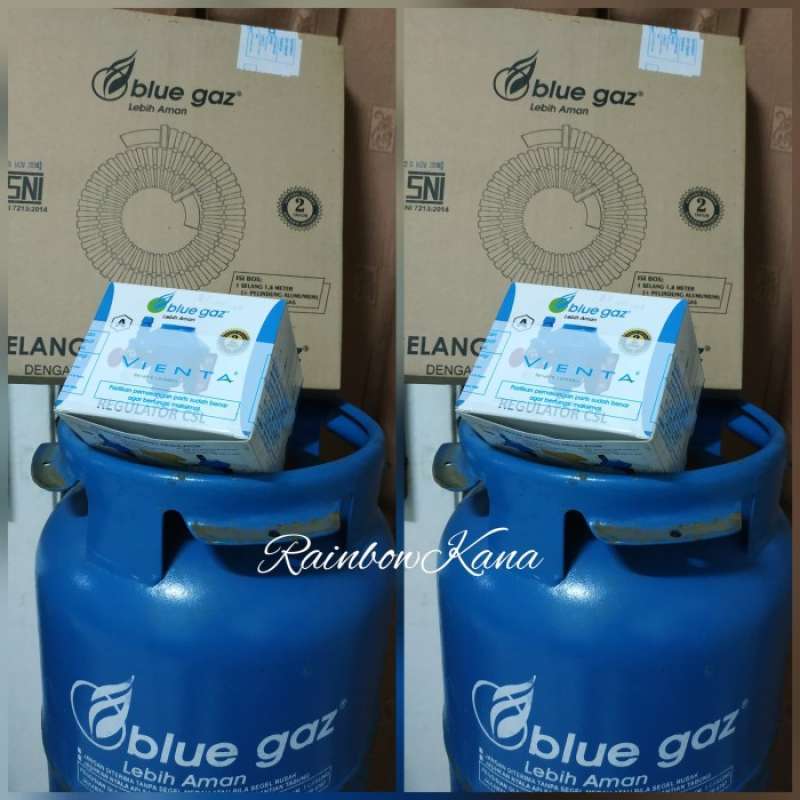 Jual Paket Hemat Tabung Gas Blue Gaz +Isi + Regulator Gaz Csl + Selang ...