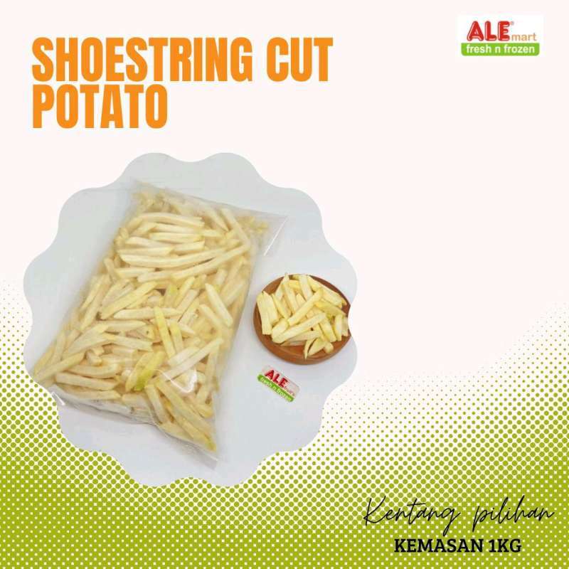Jual Kentang shoestring,shoestring cut potato 1kg, kentang goreng di ...