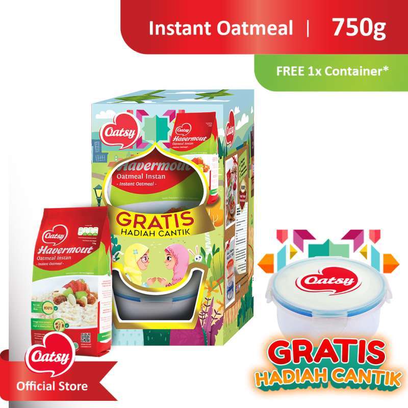 Jual OATSY Instant Oatmeal [750 g/ Buy 1 Get 1 Free Container] di ...