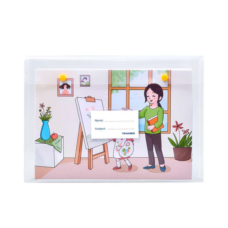 Jual Map Dokumen Dua Kancing Garis Miring Bening CB286 di Seller TRANBO ...