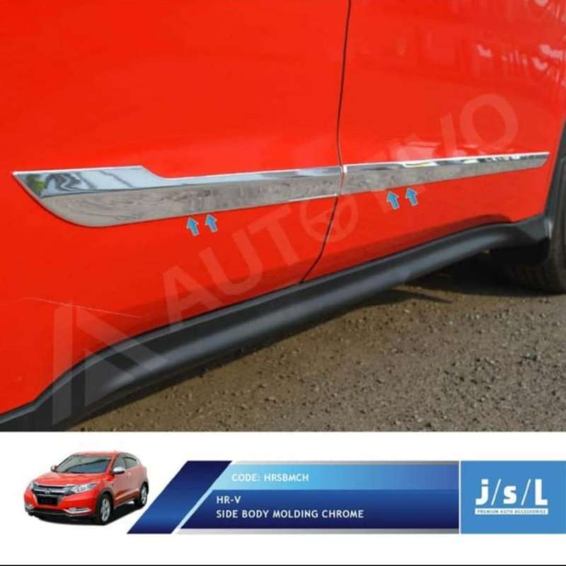 Jual Honda HRV List Body Samping Krom / Side Body Molding Chrome di ...