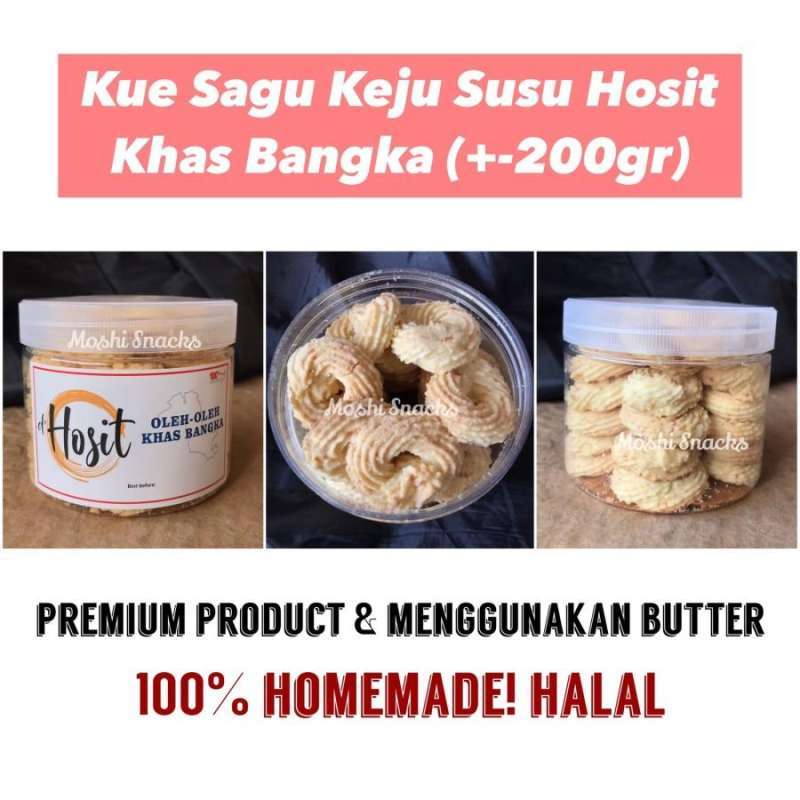 Promo Kue Sagu Keju Susu Hosit Khas Bangka / Cookies Sago Renyah ...
