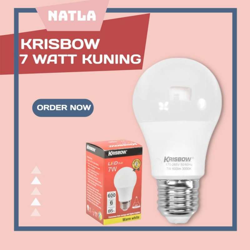 Jual Bohlam LED 7 Watt KRISBOW Warna Kuning di Seller Natla - Abadijaya ...