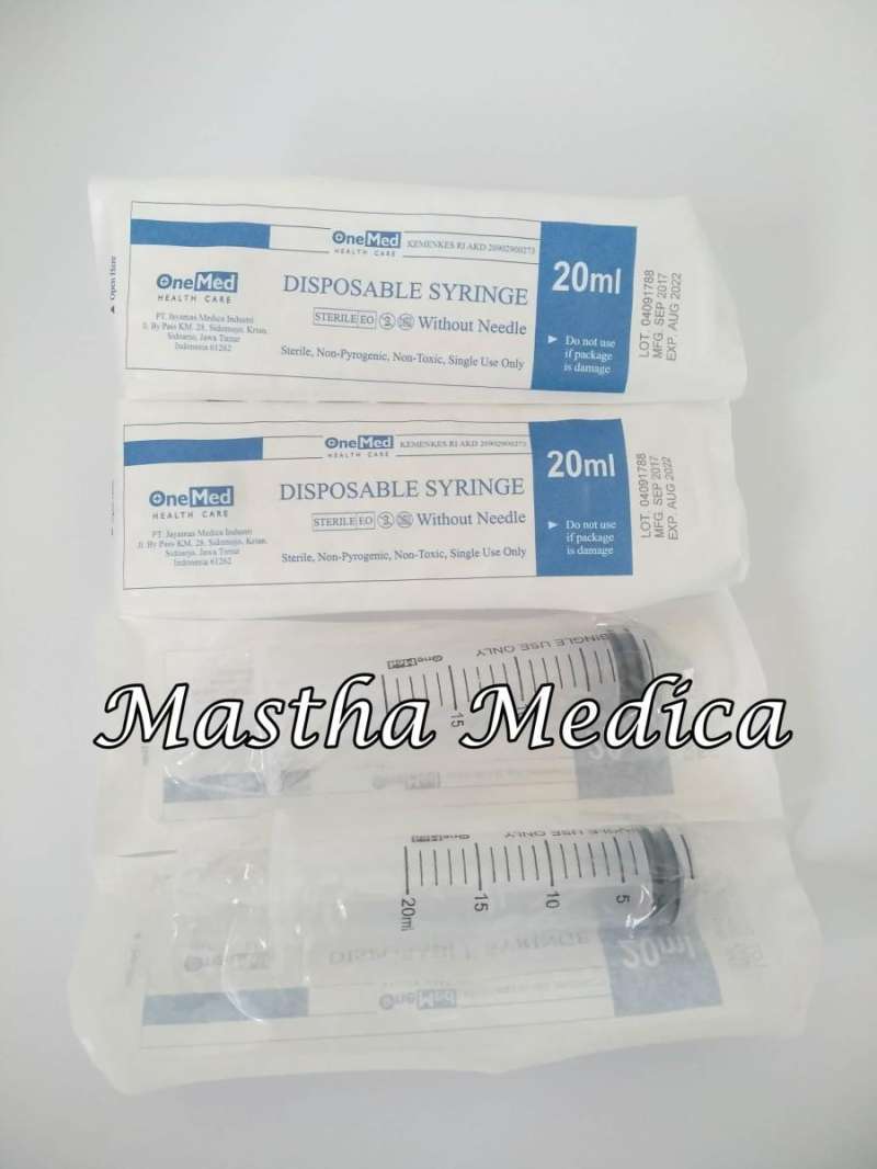 Promo Disposable Syringe 20cc Eccentric Tip Lubang Samping 20 ml Onemed ...
