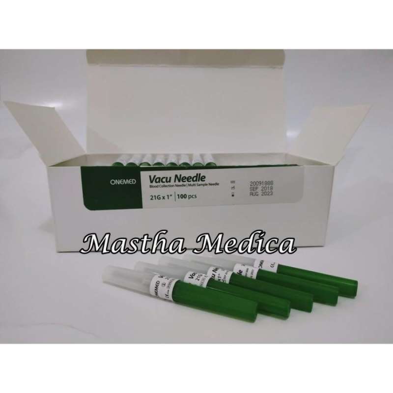Promo Vacu Needle Pengumpulan Darah Multi Sample Needle 21G x 1 Onemed ...