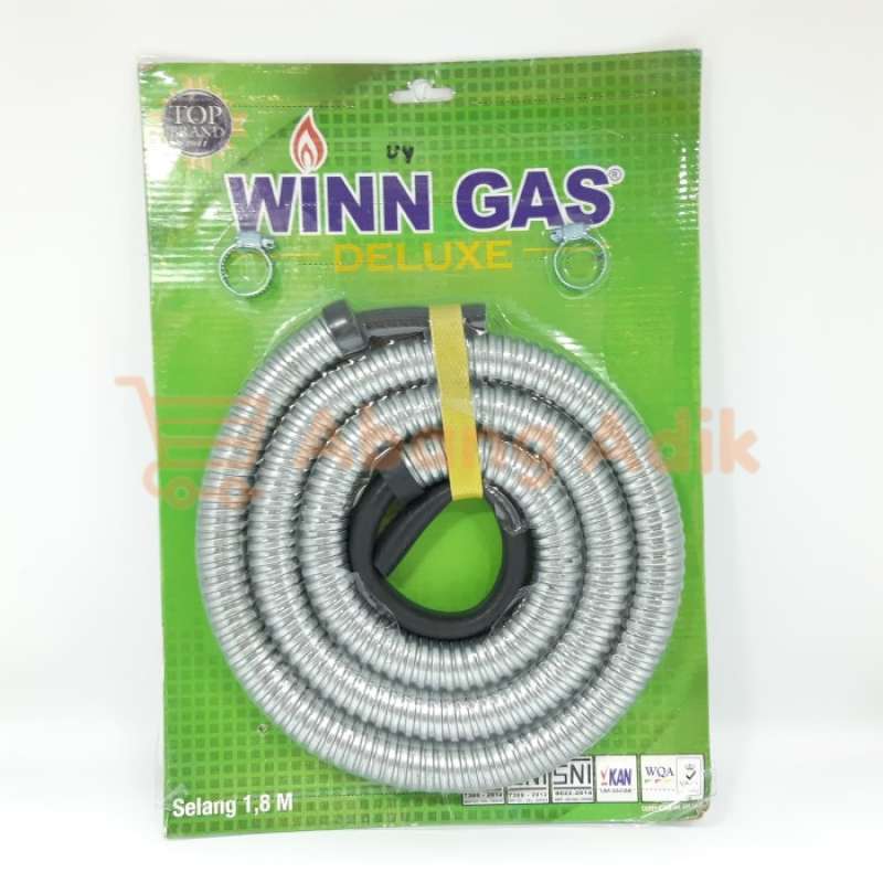 Jual Selang Winn Gas Deluxe Lapis Alumunium Bonus 2 Klem (win Gas ...