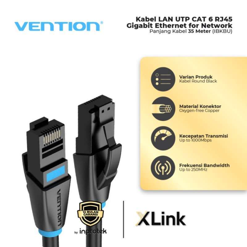 Promo Vention 35M Kabel Lan Rj45 Cat.6 Utp Ethernet Gigabit Diskon 16% ...
