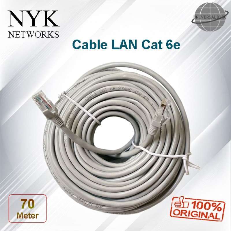 Promo Nyk Kabel Lan Utp Cat6e 70m - Ethernet Cable 70 Meter Diskon 17% ...