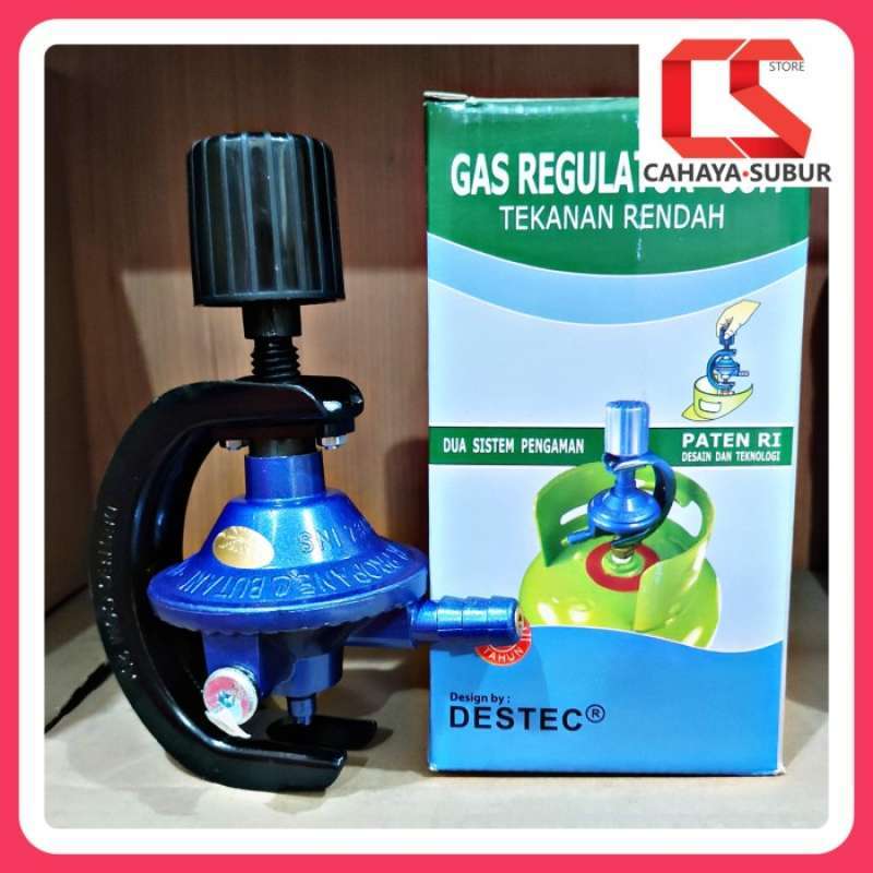 Jual REGULATOR KOMPOR GAS DESTEC COM 201-S TEKANAN RENDAH di Seller ...