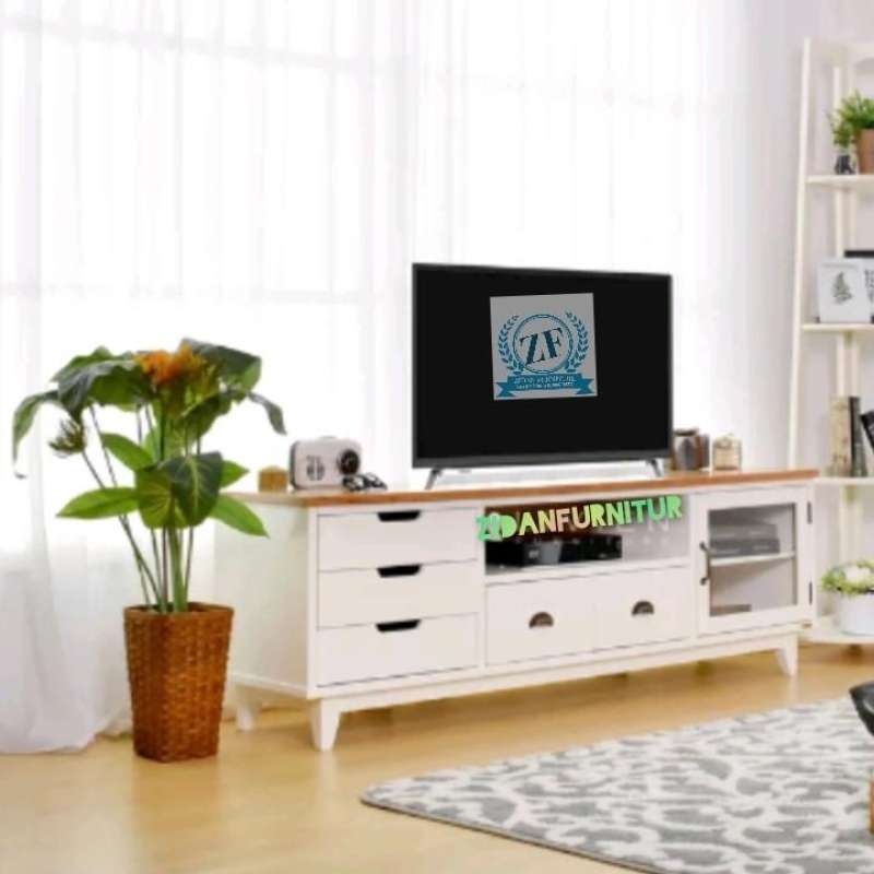 Jual meja TV atau bufet minimalis kayu jati Belanda di Seller Zidan ...