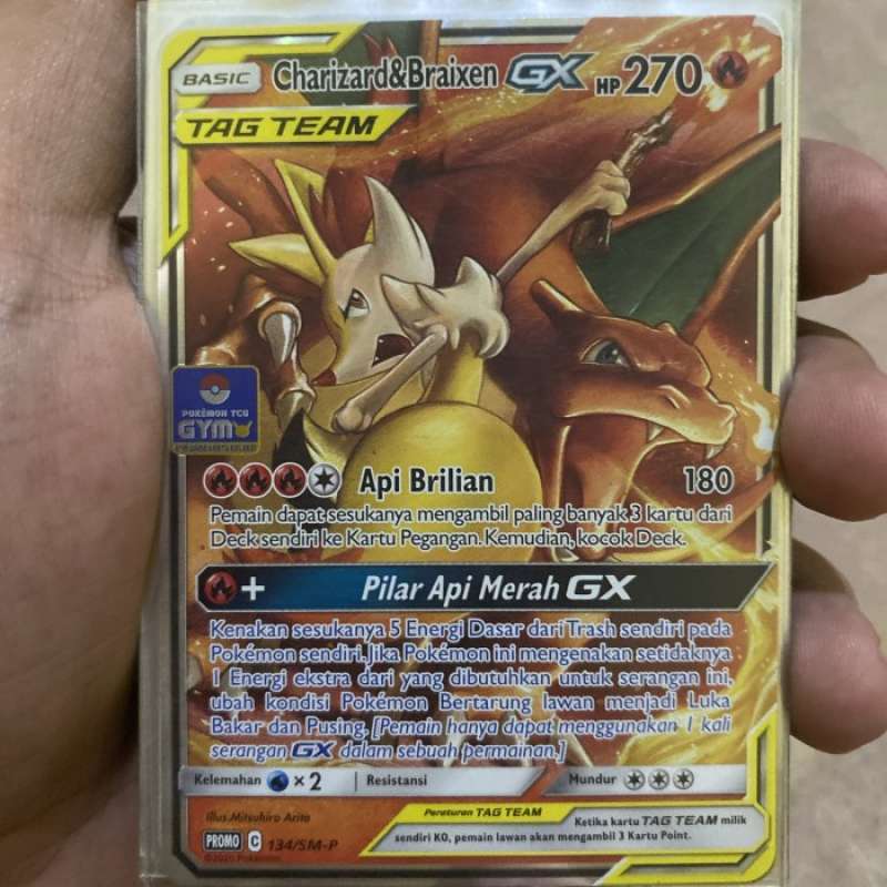 Jual Charizard Braixen Gx Tag Team Pokemon Tcg Indonesia Promo Gym di Seller DENTA TOYS ...