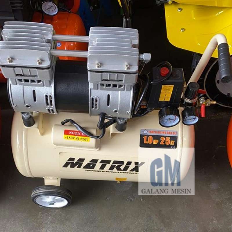 Jual Kompresor Angin Mini Matrix Portable Air Compressor 1 Hp 25 L ...