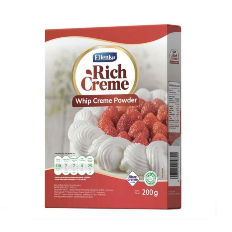 Jual Ellenka Rich Creme Whip Cream Powder 200gr Whipped Krim / whipping ...