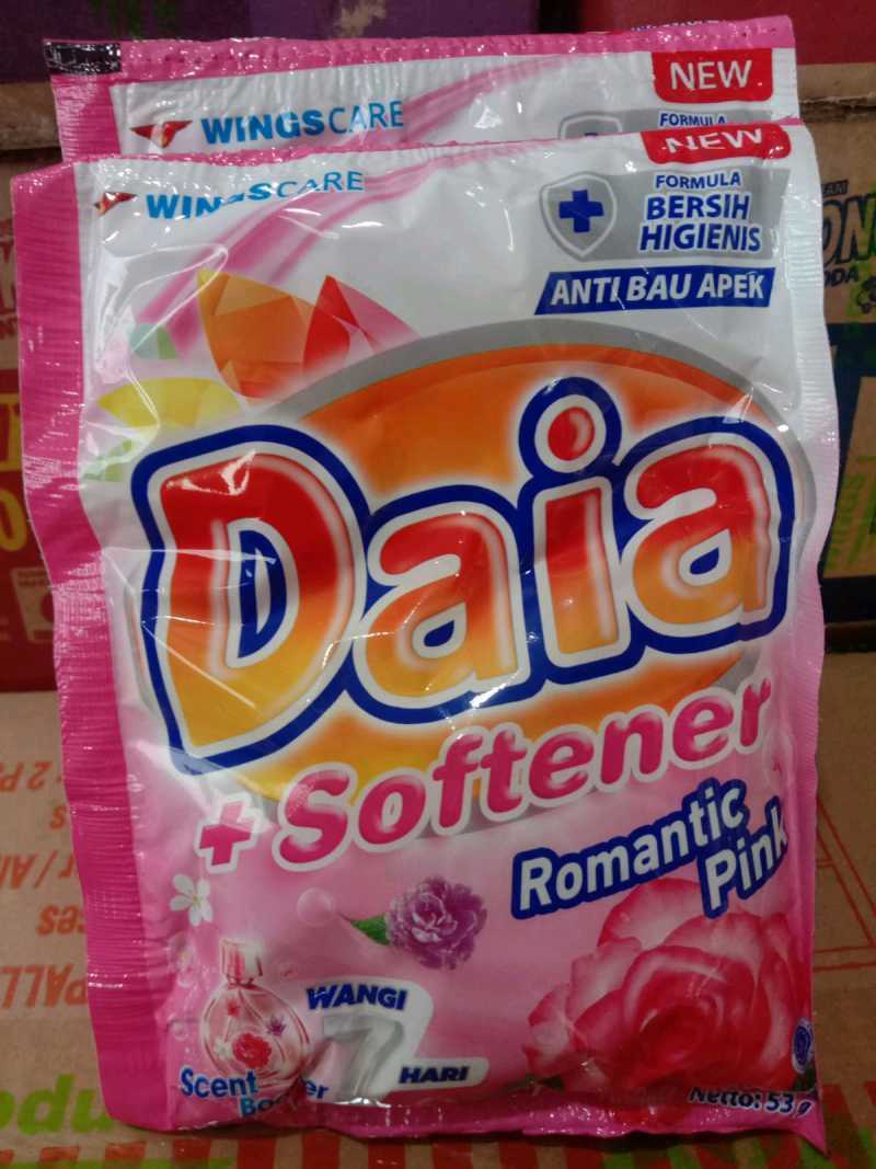 Jual Daia Detergent Softener Romantic Pink [53 G X 72 Sachet] Di Seller Tri Karya Gemilang ...