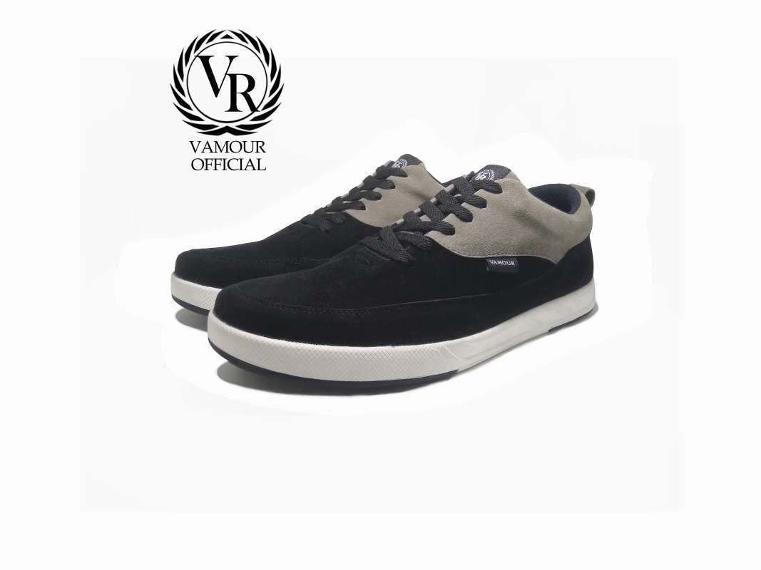 Jual Sepatu Sneakers Pria Terbaru Warna Hitam Brand Vamour 017 Cocok ...