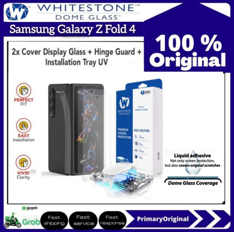 Jual Whitestone Dome Samsung Galaxy Z Fold 4 Fold4 UV Tempered Glass ...