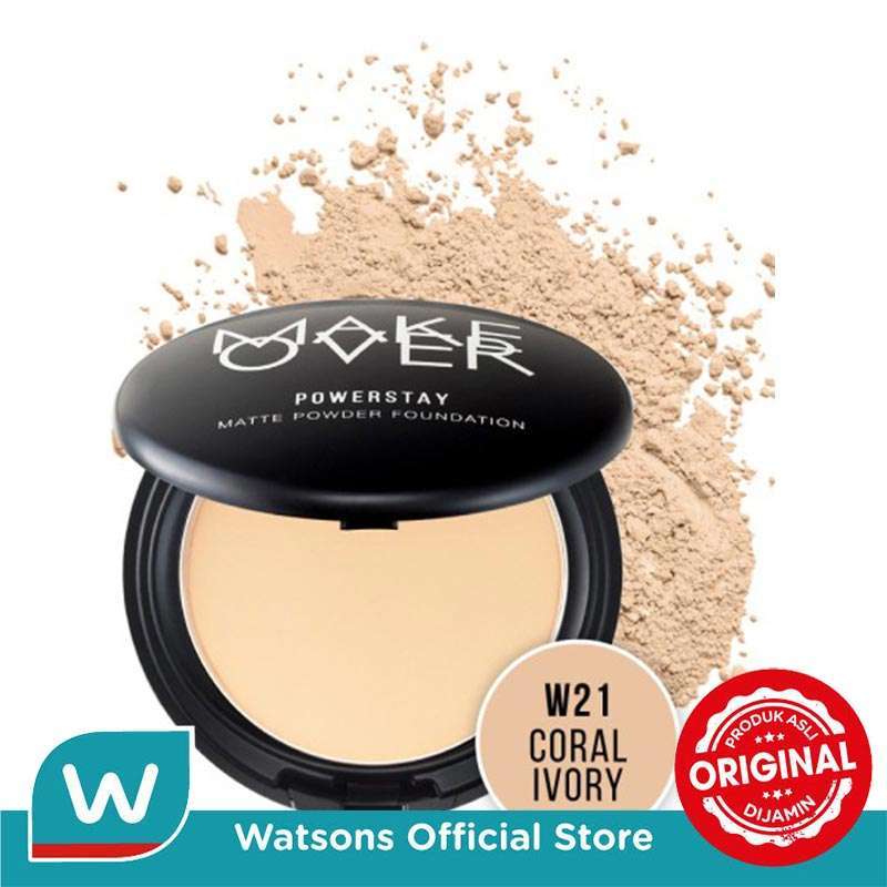 Promo Make Over Powerstay Matte Powder Foundation W21 Coral Ivory ...