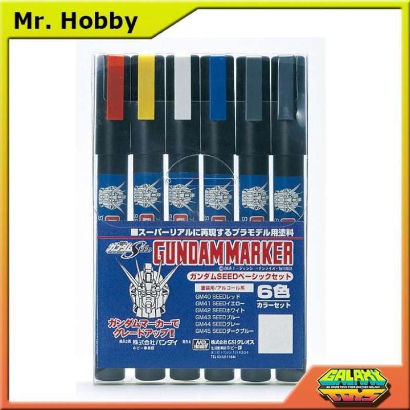 Jual Mr. Hobby Mr. Color GUNDAM MARKER GUNDAM SEED BASIC SET GMS 109 di ...