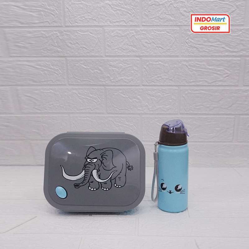 Promo Tempat Kotak makan set komplit lunch box tempat makan botol ...