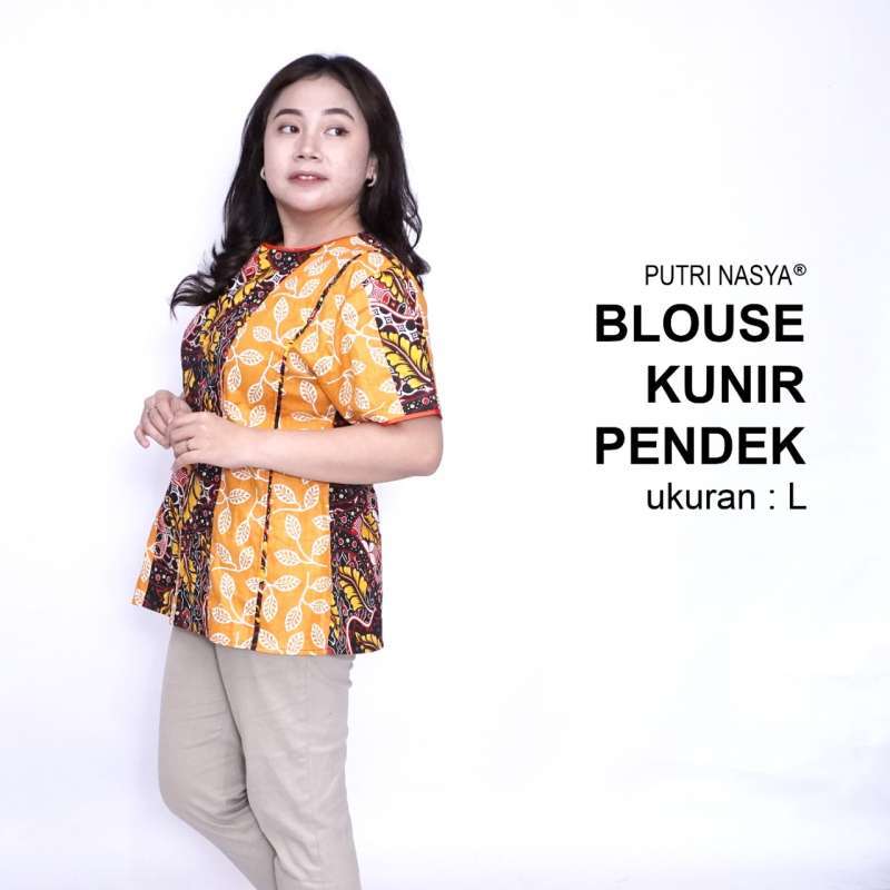 Promo Blouse Batik Big Size Ld 140 Wanita Atasan Batik Jumbo L Xl 2l 3l