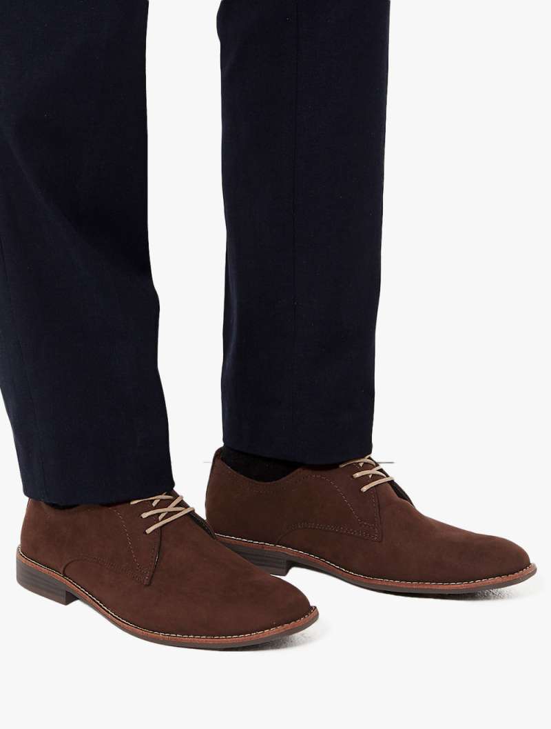 Jual M&s - Sepatu Pantofel Pria - Lace-up Derby Shoes - 8 Dark Brown Di ...