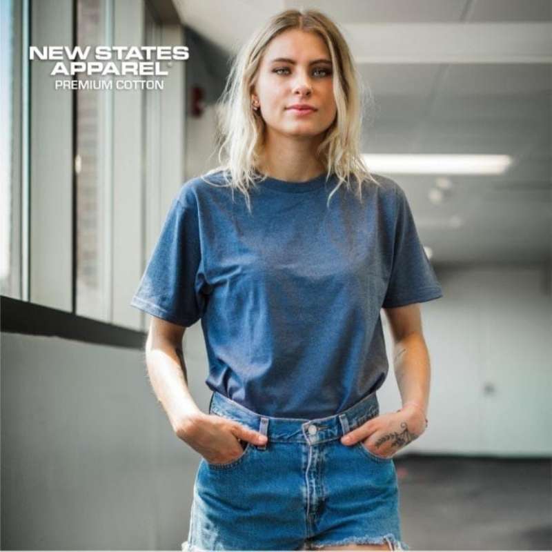 Jual Kaos Polos New States Apparel Premium 7200 - Heather Series - XL ...