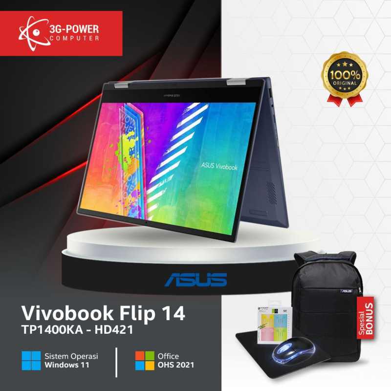 Promo Asus Vivobook Go Flip Tp1400ka-hd421 Notebook - Laptop - [n4500 / 4gb / 256gb Ssd / Uma ...