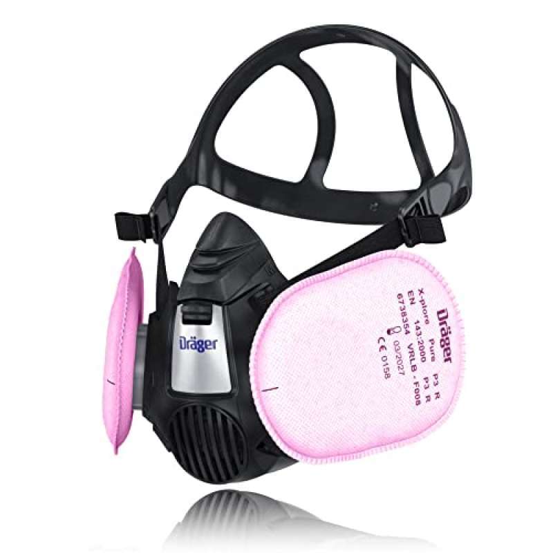 Promo Dräger X-plore 3500 Half-Face Respirator Mask + 2x P100 Particle ...