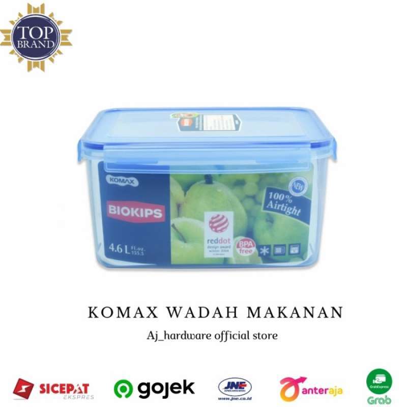 Jual Komax Wadah Makanan Biokips 4.6 Liter di Seller Honey Living ...