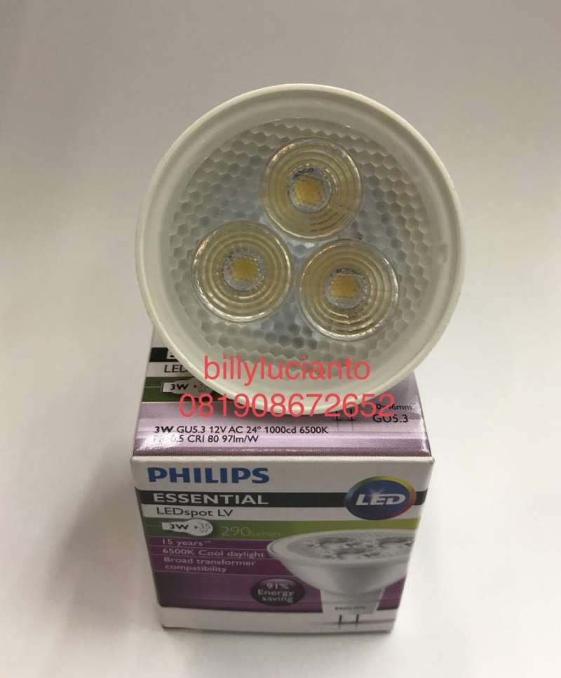 Jual Lampu Philips Mr 16 Essential Led 3w 12v Mr16 3 Watt Putih / Kuning Di Seller Bl Electric ...