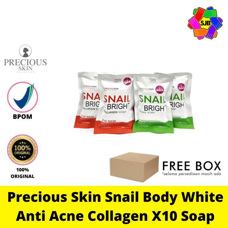 Jual Precious Skin Snail Body White Anti Acne Collagen X10 Soap / Soap ...