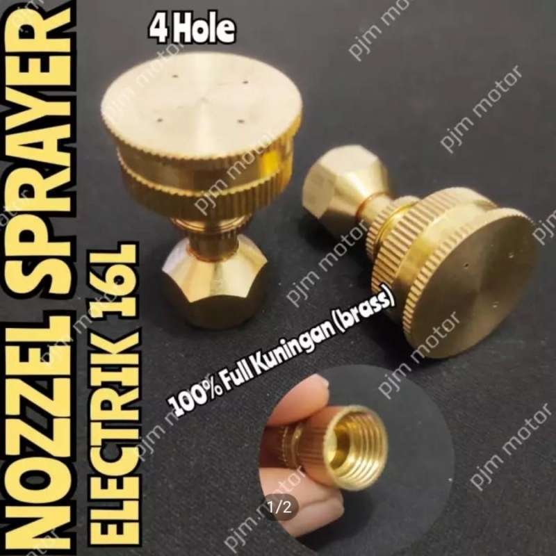 Jual 4 Hole Nojel kuningan nozzle Nozel spuyer sprayer Pompa hama cba ...