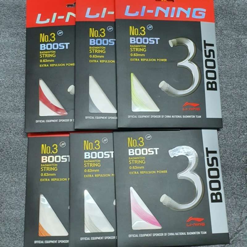 Jual LINING NO 3 BOOST ORIGINAL SENAR RAKET BADMINTON LI-NING NO 3 ...