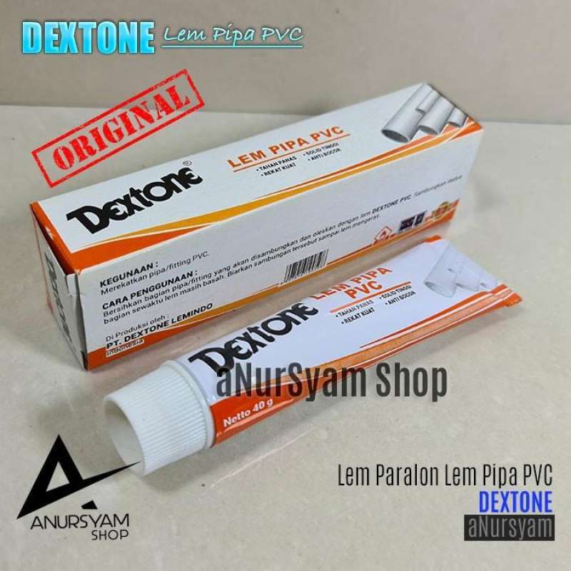Jual DEXTONE Lem Paralon 40 gram / Lem Pipa PVC DEXTONE di Seller ...